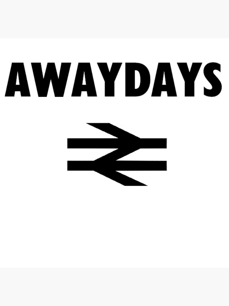 "Awaydays" Sticker by Silly-Salmon | Redbubble