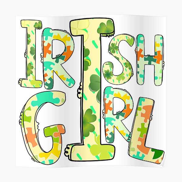 "Irish Girl" Poster for Sale by dalypdesign | Redbubble