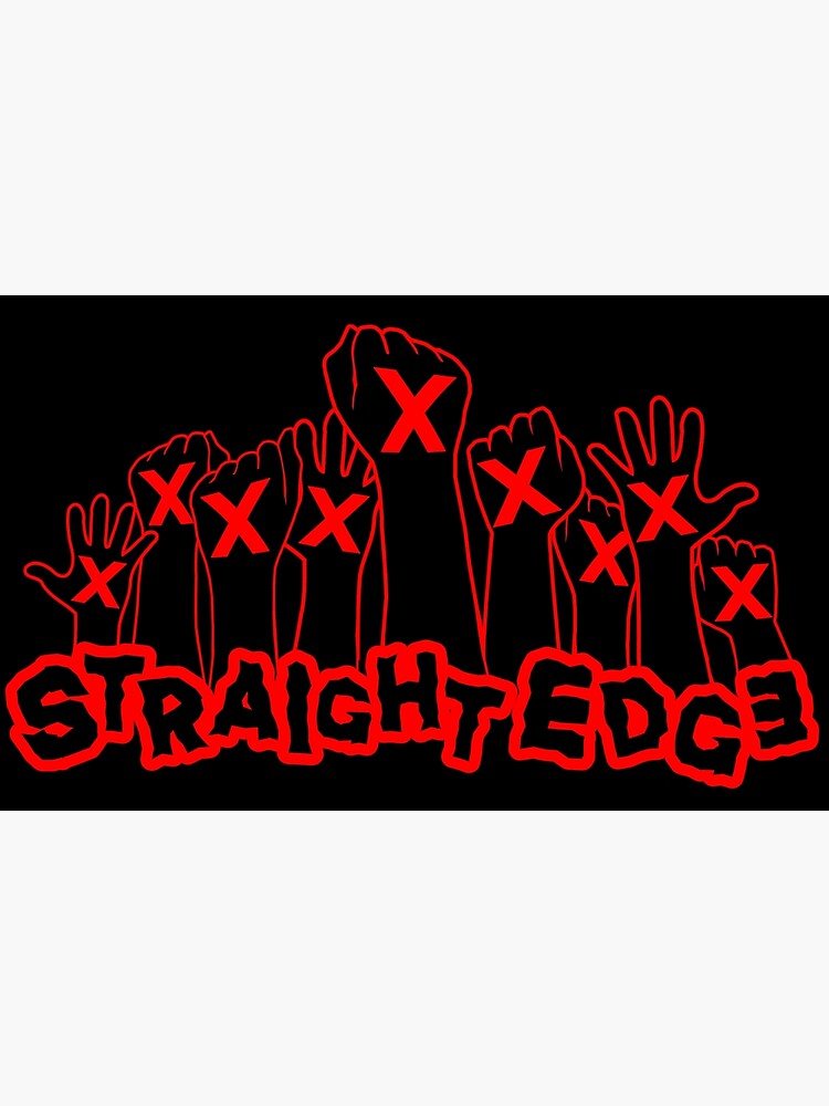Póster «Straight Edge Hands in the Air Versión invertida roja» de ...