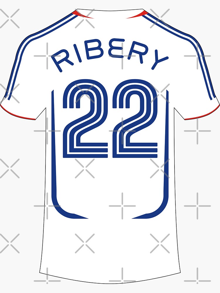 "Franck Ribery - France 2006 Away Kit" Sticker for Sale by ...