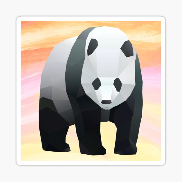 "Panda logo" Sticker by Assadkhan | Redbubble