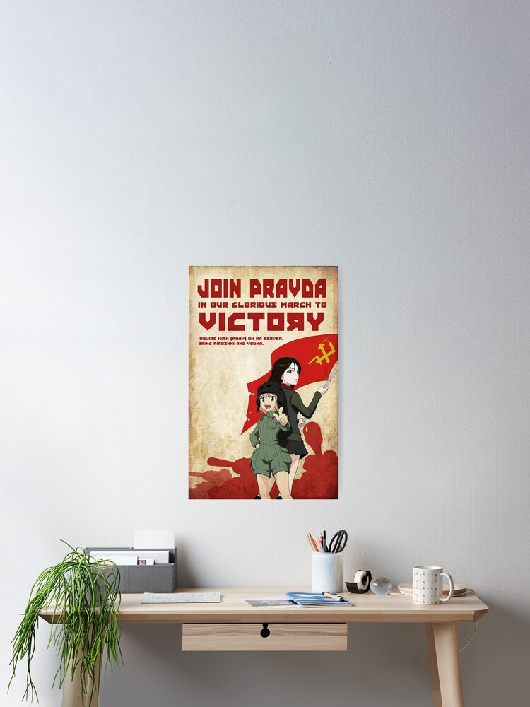 "Girls Und Panzer - Pravda Poster" Poster for Sale by BaryonyxStore ...
