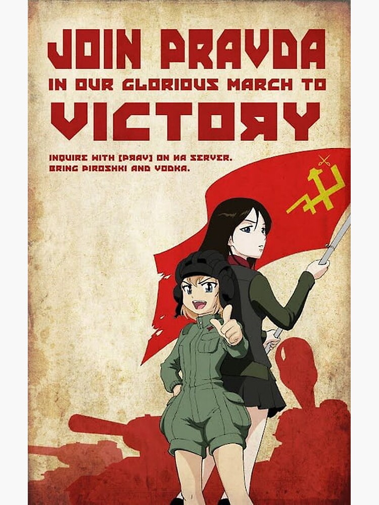 "Girls Und Panzer - Pravda Poster" Poster for Sale by BaryonyxStore ...