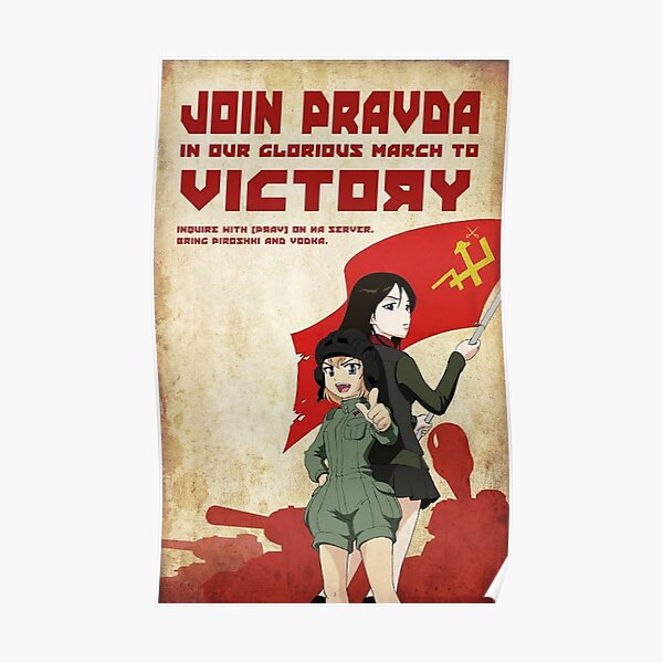 "Girls Und Panzer - Pravda Poster" Poster for Sale by BaryonyxStore ...