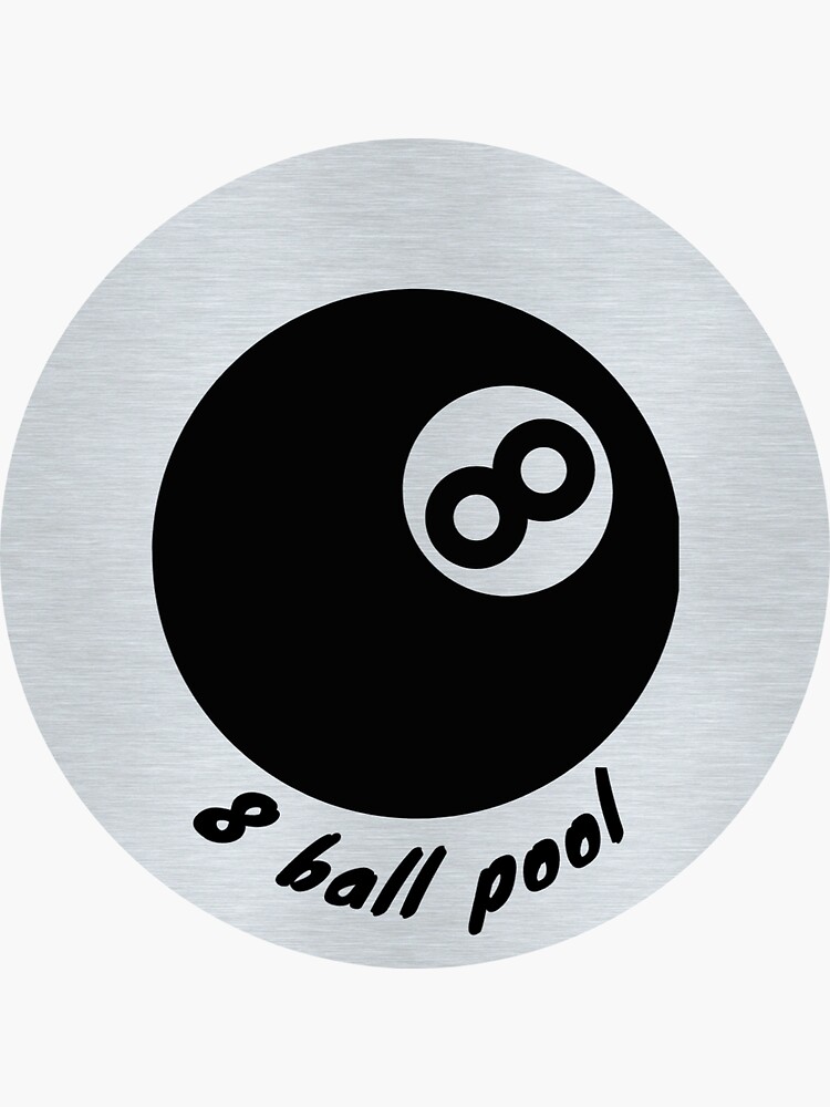 "8 ball pool" Sticker for Sale by Oukis | Redbubble