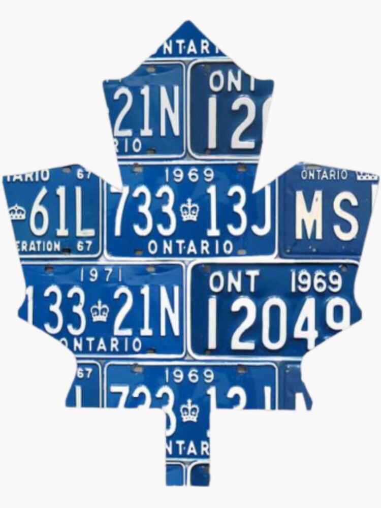 "Ontario License Plate" Sticker for Sale by alamuk96 | Redbubble