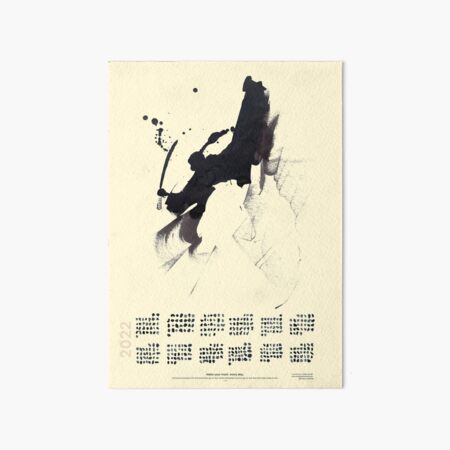 "Samurai Calendar 2022" Art Board Print for Sale by MariLiisLink ...