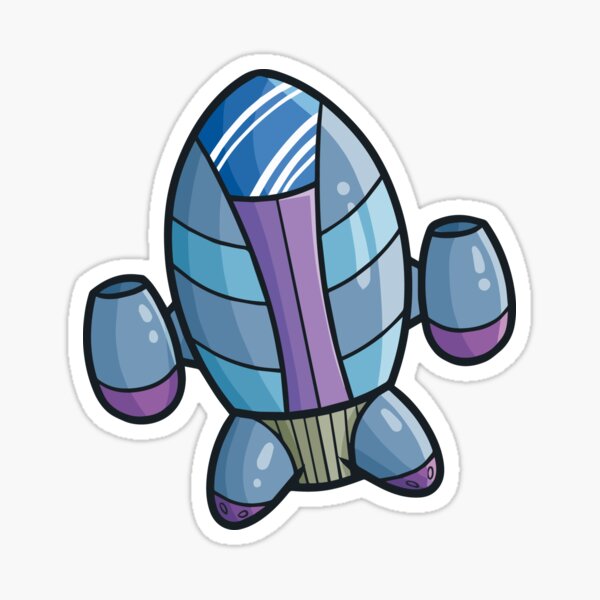 "CUTE BLEU ROCKET TO DISCOVER SPACE " Sticker by rachidboulbarj | Redbubble