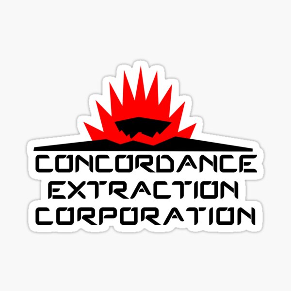 "Concordance Extraction Company" Sticker for Sale by NojjaZyglox ...