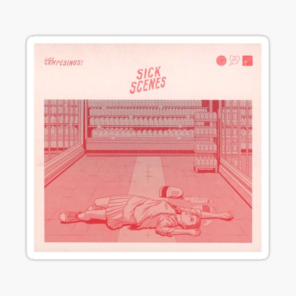 "Sick Scenes" Sticker for Sale by kentrglrag | Redbubble