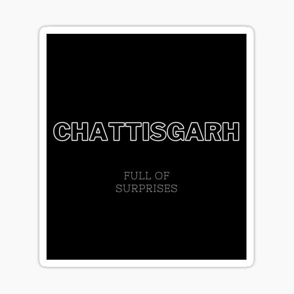 "Chattisgarh " Sticker by Jhakaasyaar | Redbubble