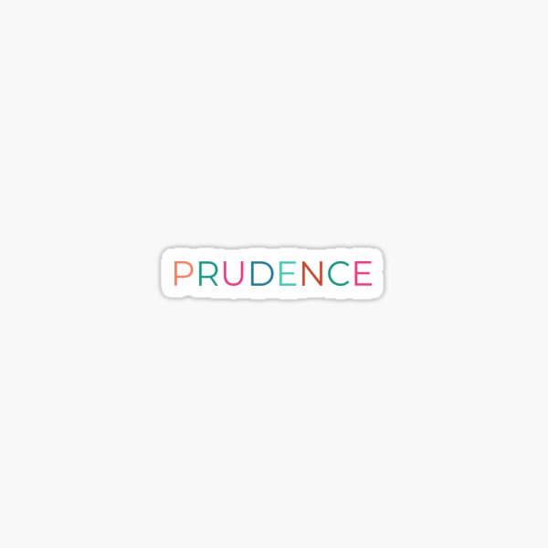 "Prudence" Sticker by Augustine98 | Redbubble