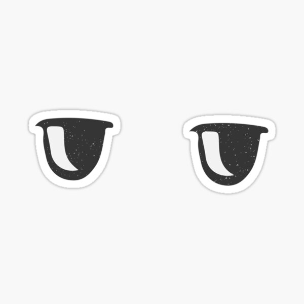 "Lazy anime eyes- - anime eyes " Sticker for Sale by RecognisePrints ...