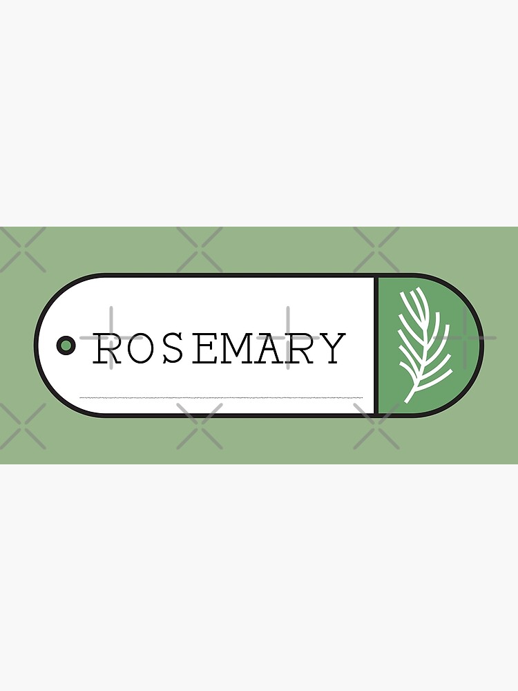 "Rosemary label for container" Poster for Sale by mixtape80 | Redbubble
