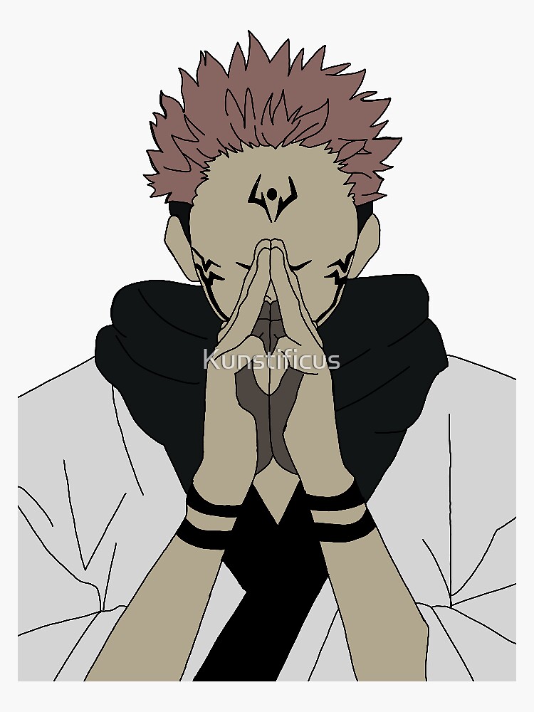 "Sukuna" Sticker by Kunstificus | Redbubble