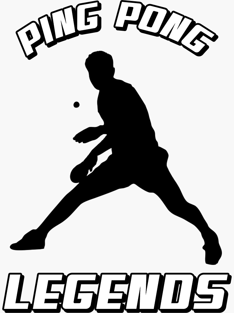 "Ping Pong Legends" Sticker by Ttiina | Redbubble