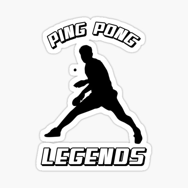 "Ping Pong Legends" Sticker by Ttiina | Redbubble
