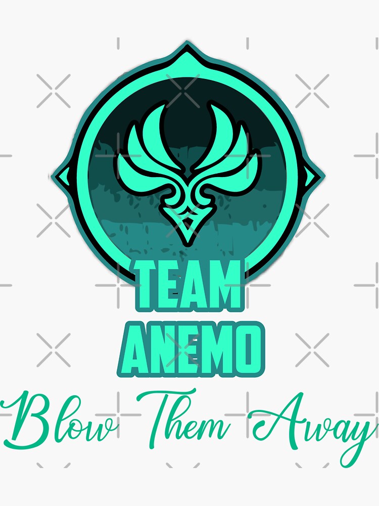 Pegatina «Impacto de Genshin Anemo 2» de TeyvatTailor | Redbubble