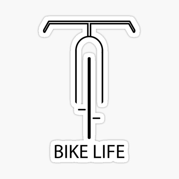 "BIKE LIFE" Sticker by uTidar | Redbubble