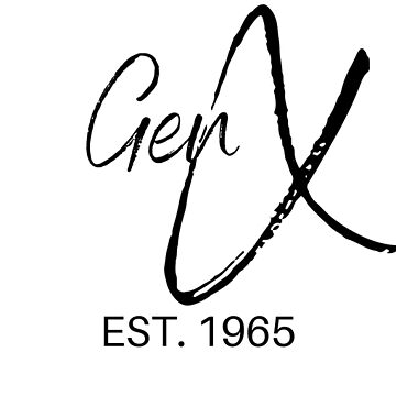 "GenX EST. 1965" Sticker for Sale by GenXJono | Redbubble
