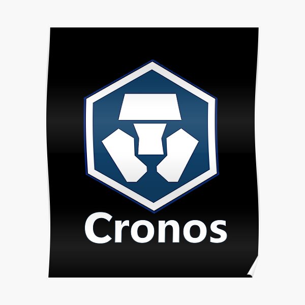 "Cronos CRO Crypto.com Cryptocurrency Pocket Logo" Poster by odyssus ...