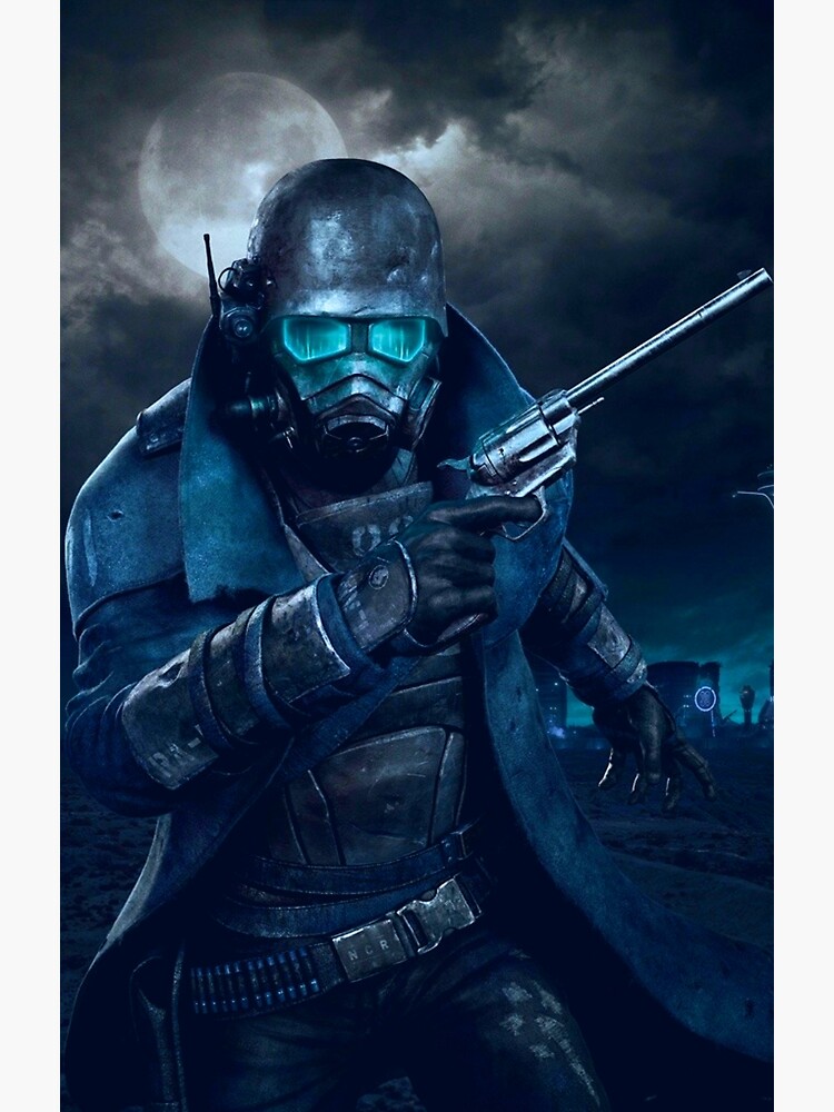 "Fallout New Vegas Blue Eyed NCR Ranger " Art Print for Sale by Alfi ...