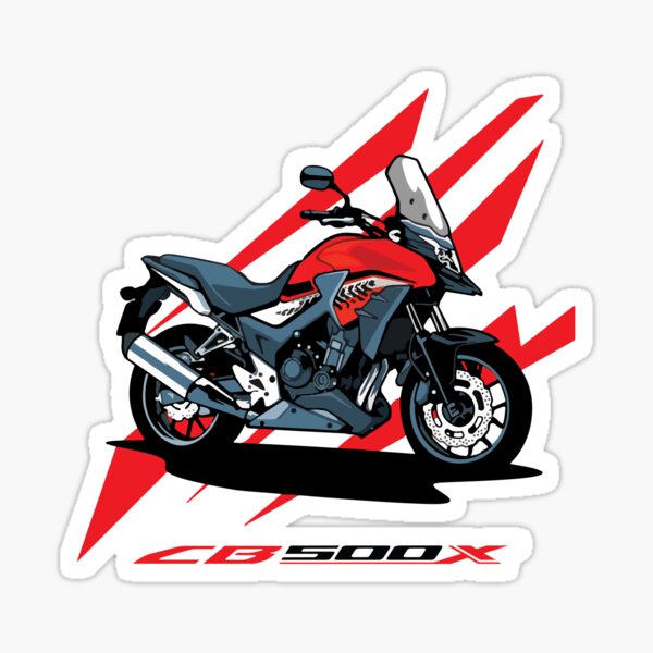 "Honda CB500X motorcycle illustration" Sticker by Zimmer33 | Redbubble