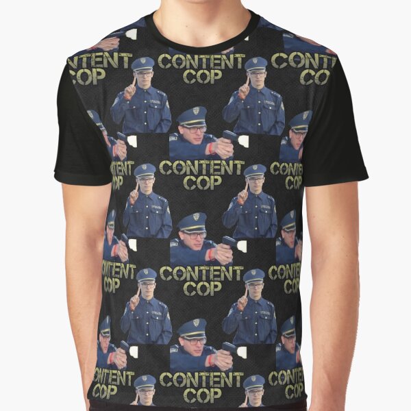 "Content Cop" T-shirt for Sale by ouijabarbie | Redbubble | content cop ...