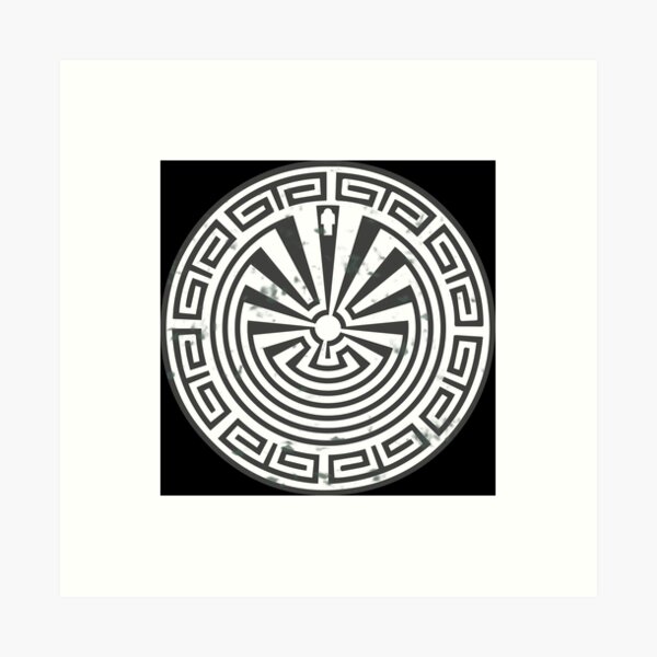 "Native American Symbol Man In The Maze, tohono oodham" Art Print for ...
