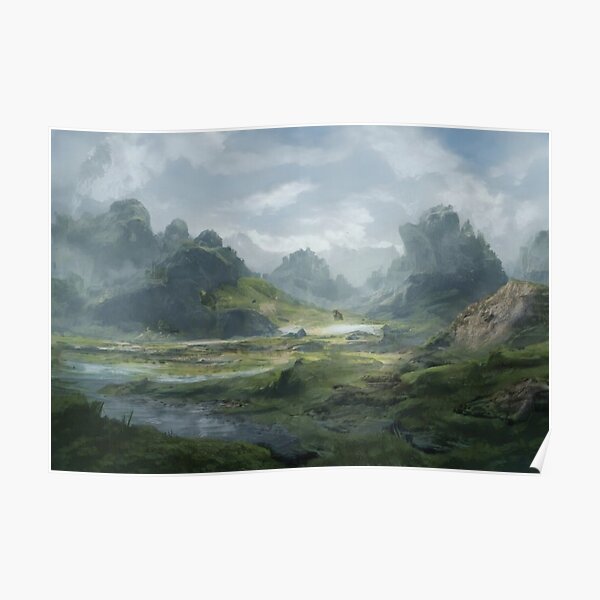 "Rocky marsh" Poster for Sale by Lizardspock | Redbubble