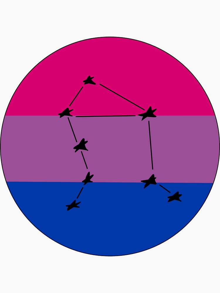 "Bi Flag Libra Zodiac " Sticker by Titoooo77 | Redbubble