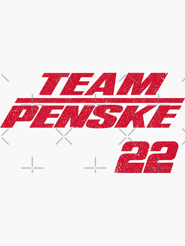 "Team Penske #22" Sticker by Dibujoa-store | Redbubble
