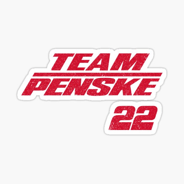 "Team Penske #22" Sticker by Dibujoa-store | Redbubble