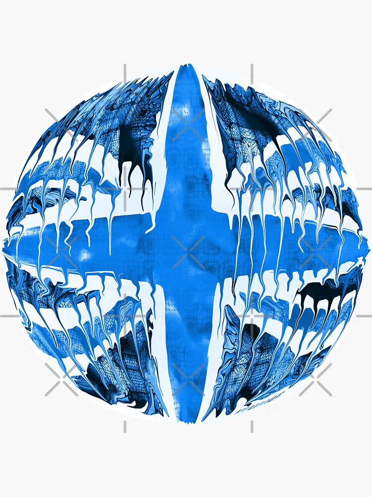 "Cool Blue Britannia British Meltdown flag" Sticker for Sale by ...