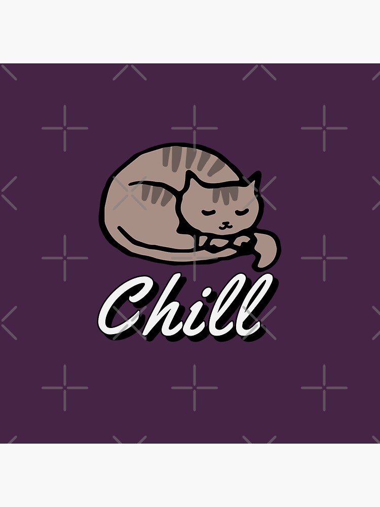 "How to chill like a cat – Funny Cat" Poster for Sale by Rubesh | Redbubble