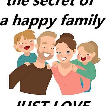 "happy family" Sticker by KYUBE | Redbubble
