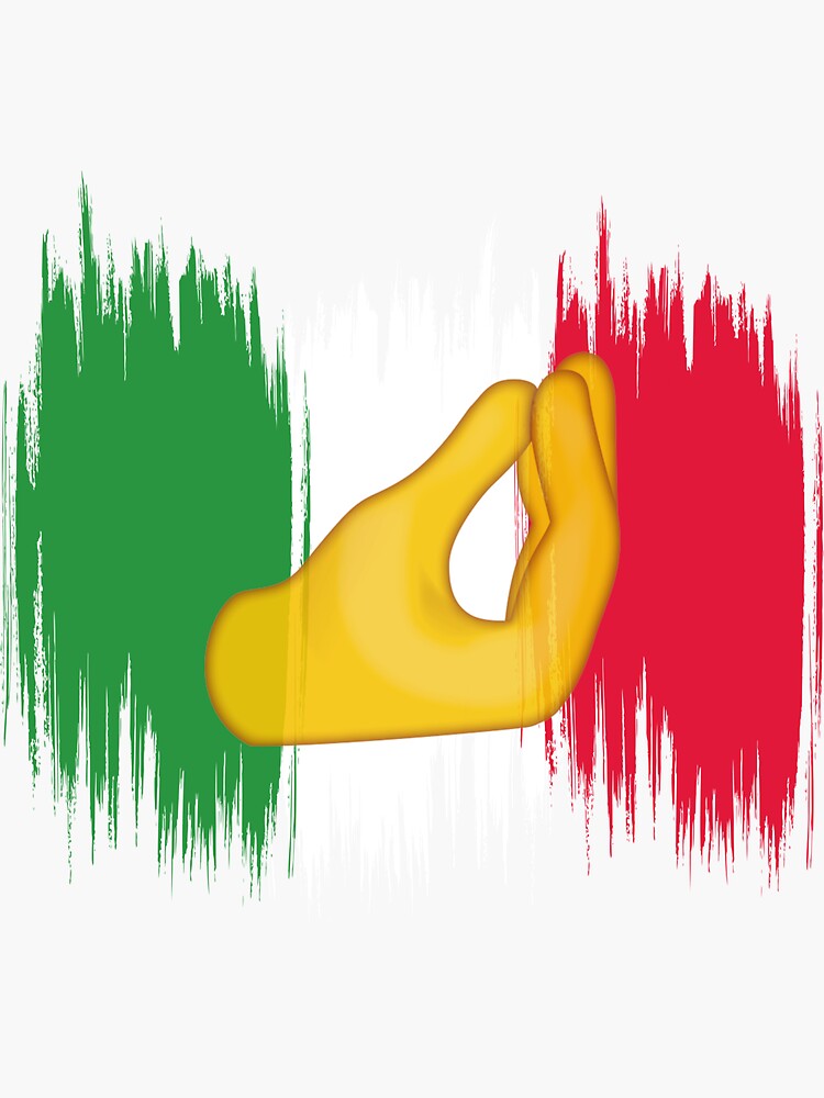 "Italian Pinched Fingers Emoji | Funny" Sticker for Sale by cifteli ...