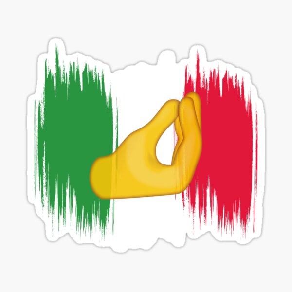 "Italian Pinched Fingers Emoji | Funny" Sticker for Sale by cifteli ...