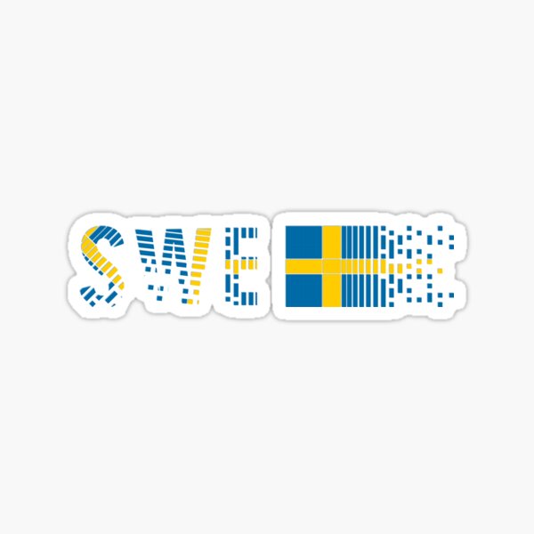 "Swedish flag" Sticker for Sale by jaharek | Redbubble
