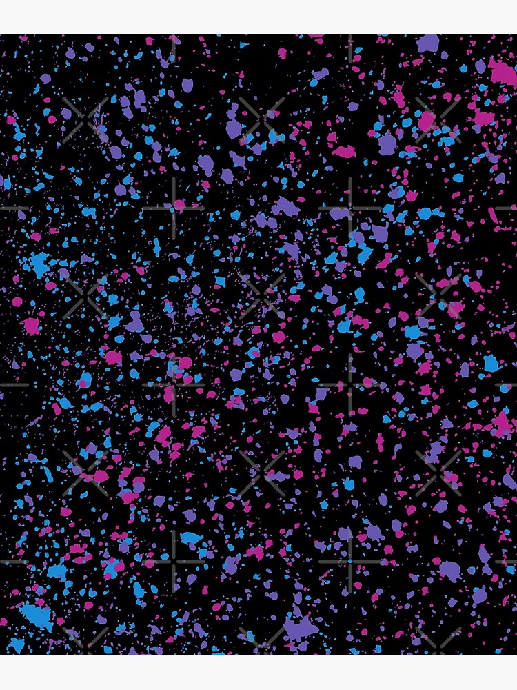 "Rainbow Paintball Splatter Art (Colorful Paint Brush Design - Pink ...