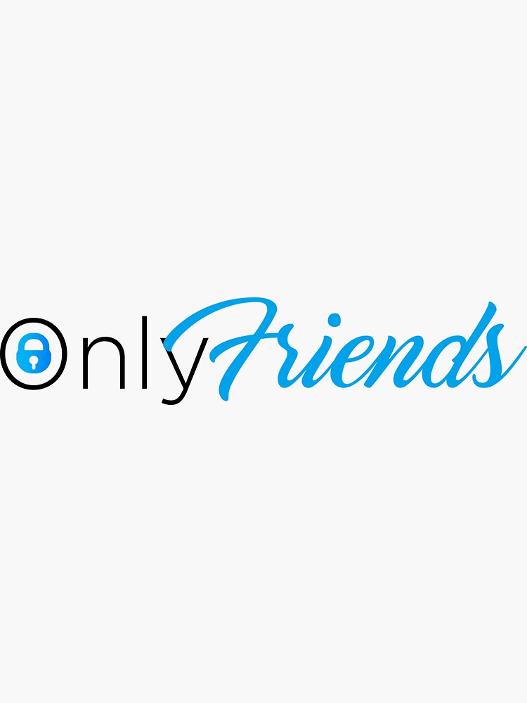 "OnlyFriends | OnlyFans inspired" Sticker by JotaJota12 | Redbubble