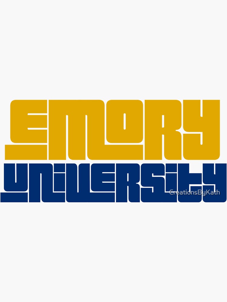 "Emory University" Sticker by CreationsByKath | Redbubble