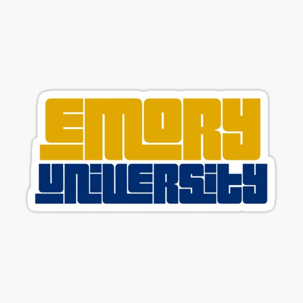 "Emory University" Sticker by CreationsByKath | Redbubble