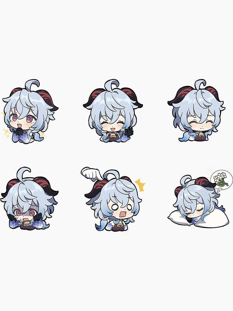 "Genshin impact - Ganyu" Sticker for Sale by UBlueDuck | Redbubble