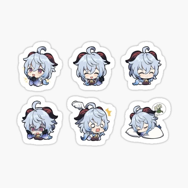 "Genshin impact - Ganyu" Sticker for Sale by UBlueDuck | Redbubble