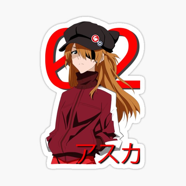 "Asuka - neon genesis evangelion" Sticker for Sale by AnnaRobinn ...