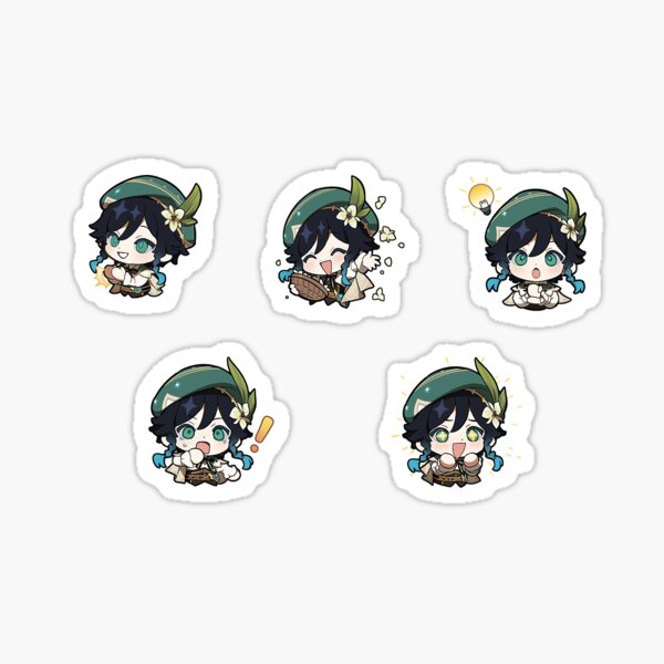 "Genshin impact - Venti" Sticker by UBlueDuck | Redbubble