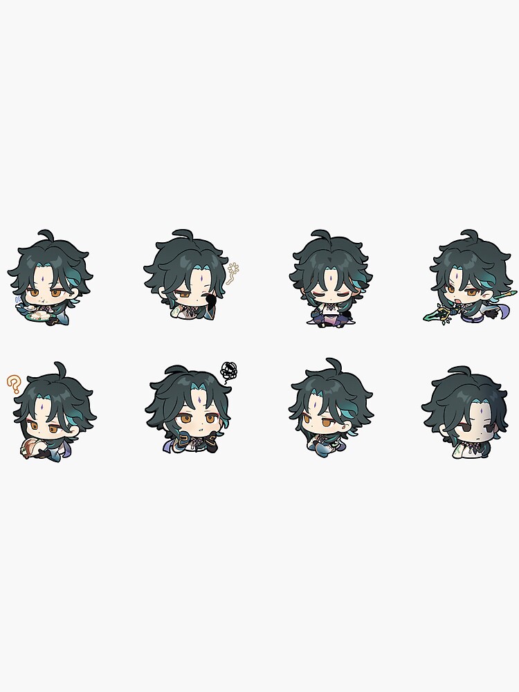 "Genshin impact - Xiao" Sticker for Sale by UBlueDuck | Redbubble