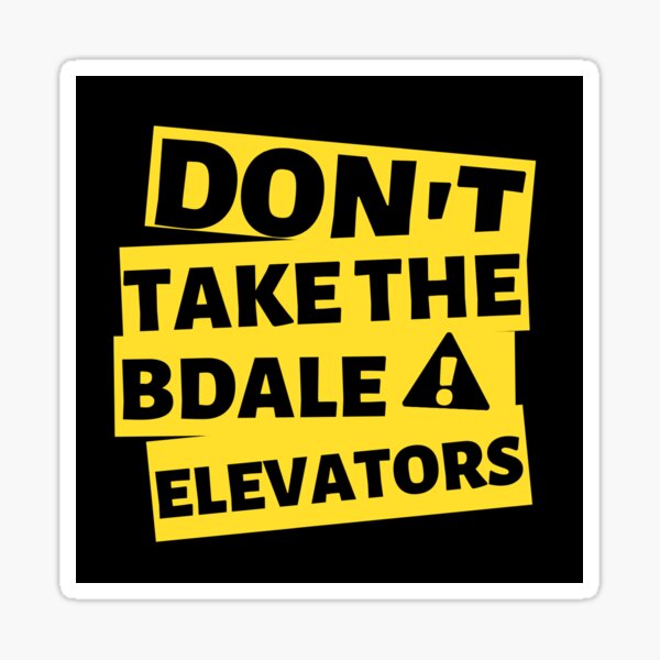 "Brookdale Elevators" Sticker for Sale by Stern-Memes | Redbubble