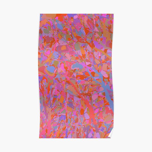"Psychedelic Fall Foliage " Poster for Sale by Sorgetown | Redbubble